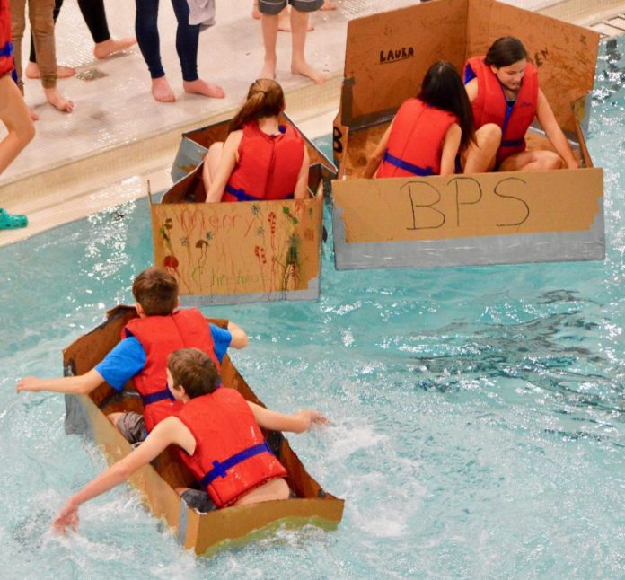 Annual Cardboard Boat Race A Success At Bracebridge Sportsplex ... Annual Cardboard Boat Race A Success At Bracebridge Sportsplex ...