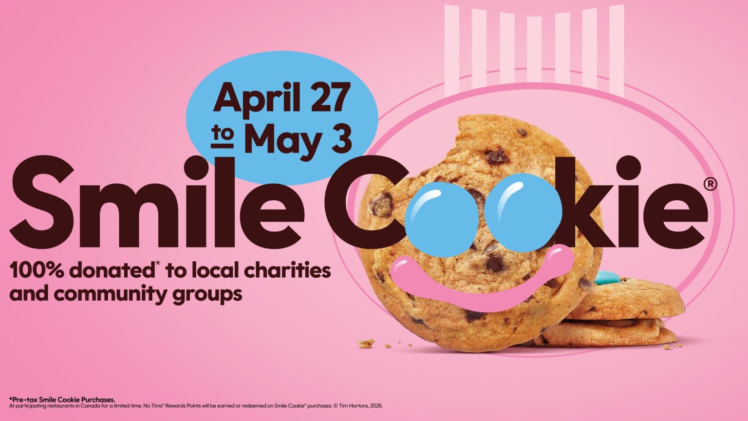Celebrating 30 Years Of Smile Cookie! Tim Hortons Week-Long Smile ...